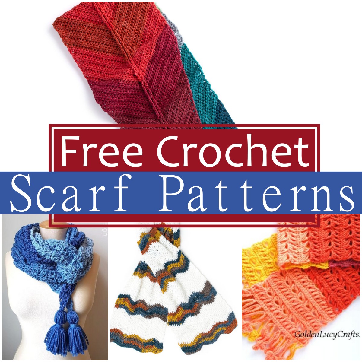 45 Free Crochet Scarf Patterns - Infinity Scarf Patterns - DIY Crafts Life