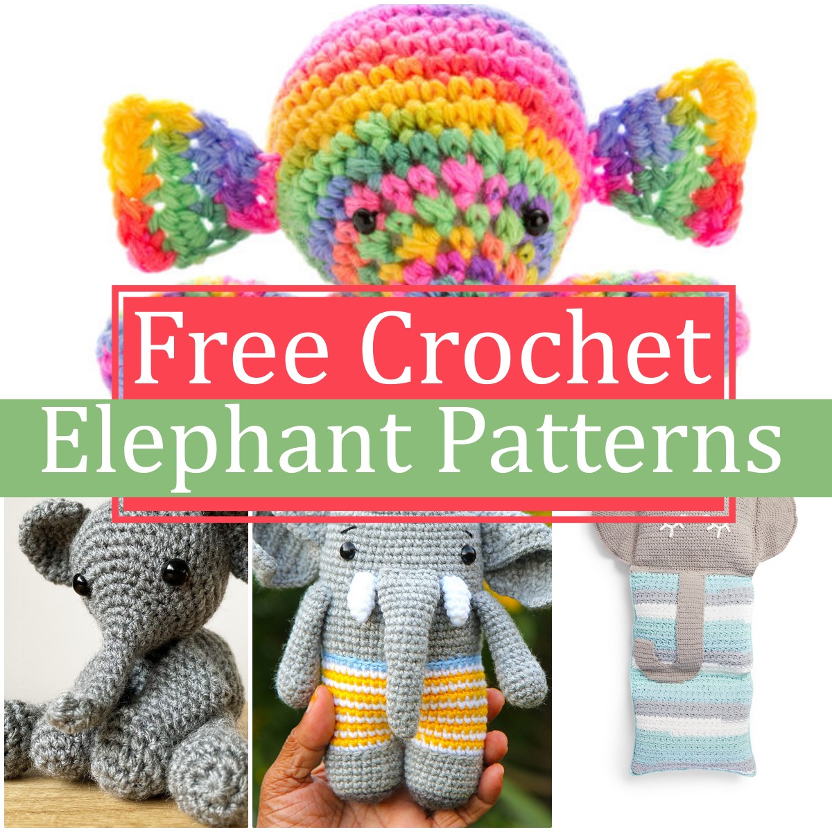 49 Free Crochet Elephant Patterns - DIY Crafts