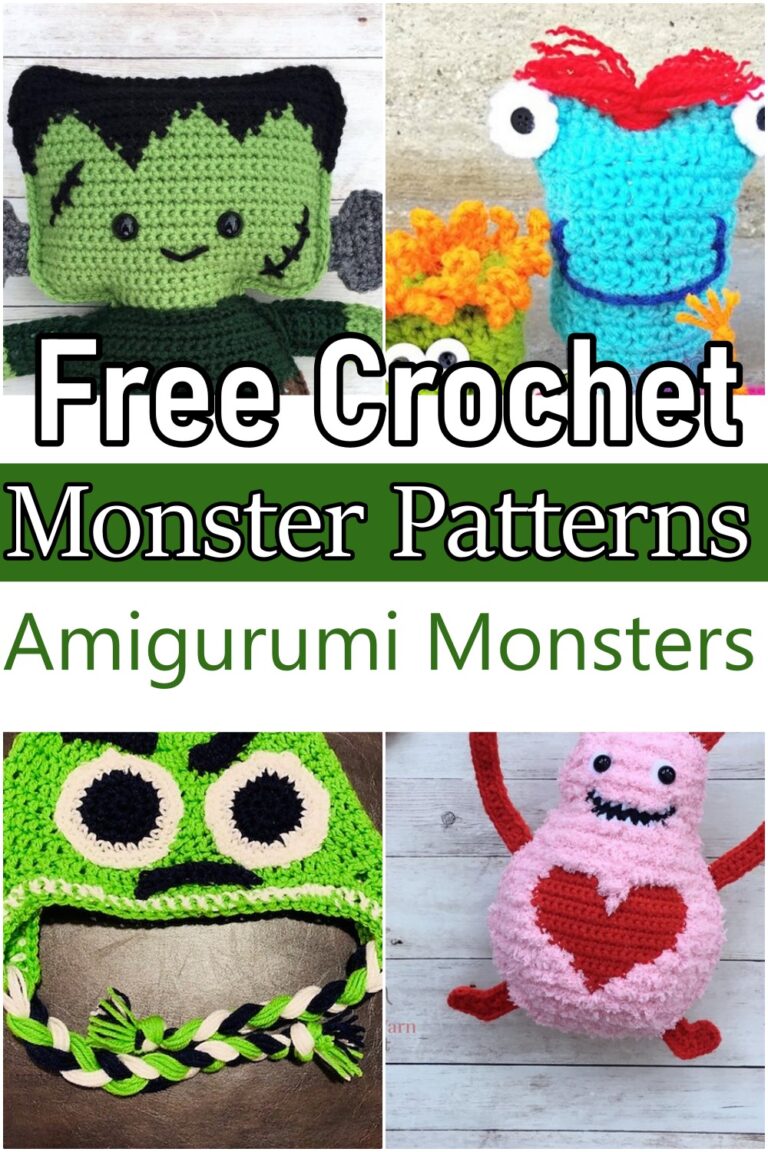 24 Free Crochet Monster Patterns - Amigurumi Ideas - DIY Crafts