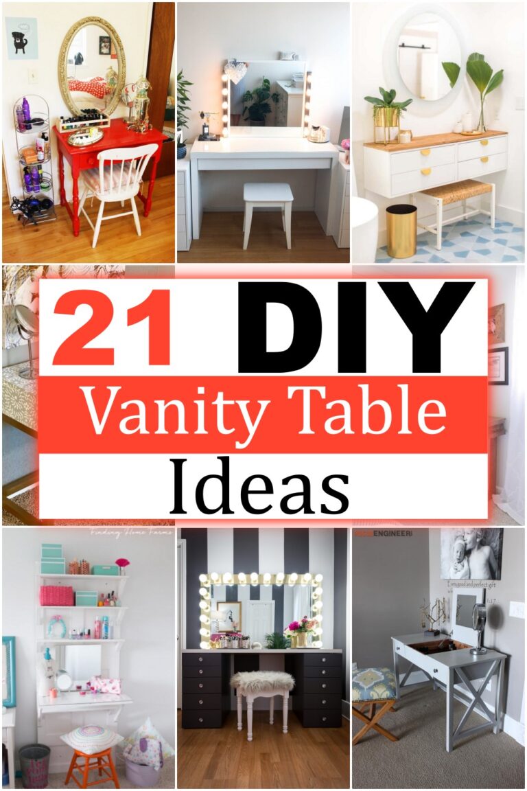 21 DIY Vanity Table Ideas For Organized Space - DIY Crafts