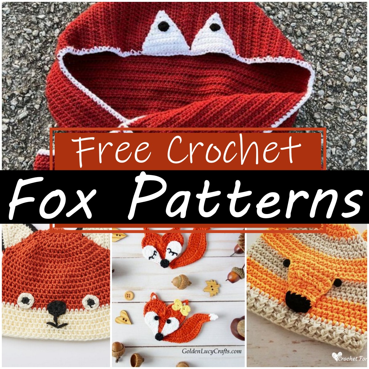 40+ Cute Free Crochet Fox Patterns - DIY Crafts