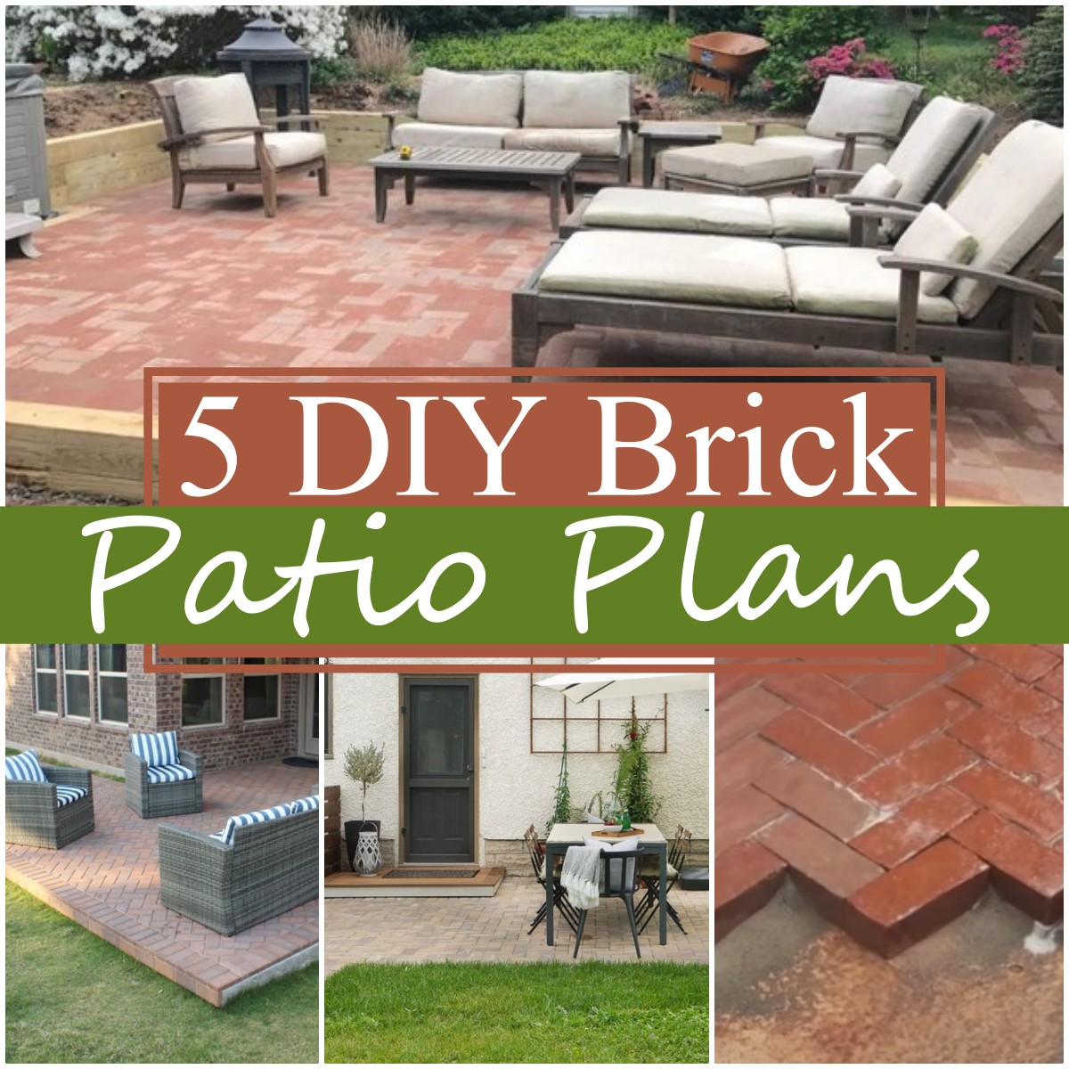 5 DIY Brick Patio Plans - DIY Crafts