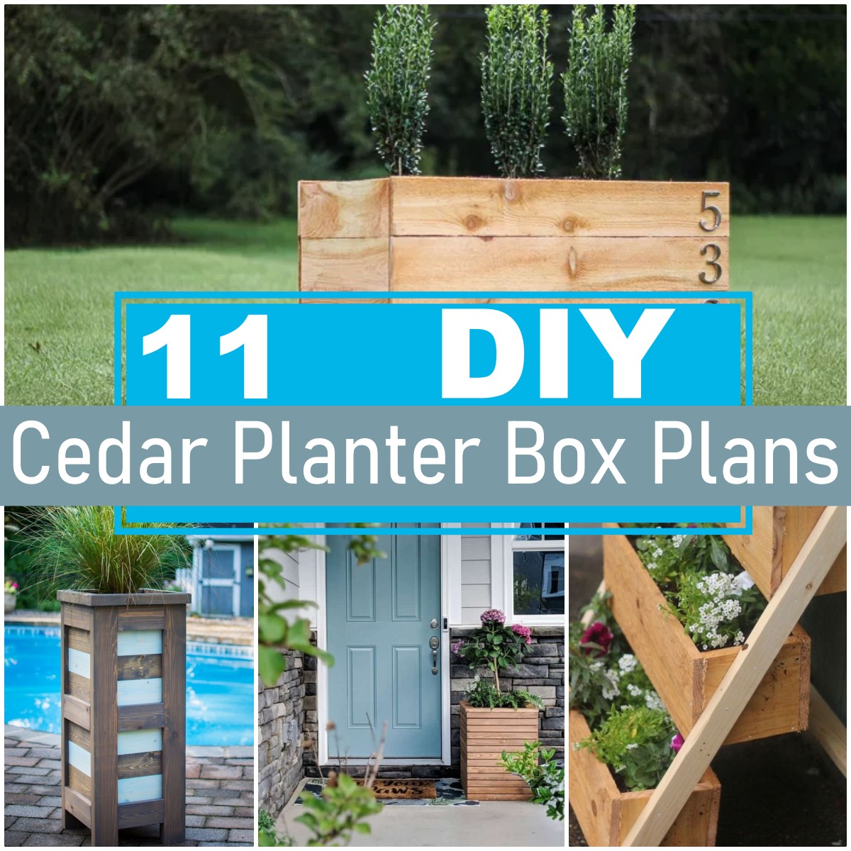 11 DIY Cedar Planter Box Plans - DIY Crafts