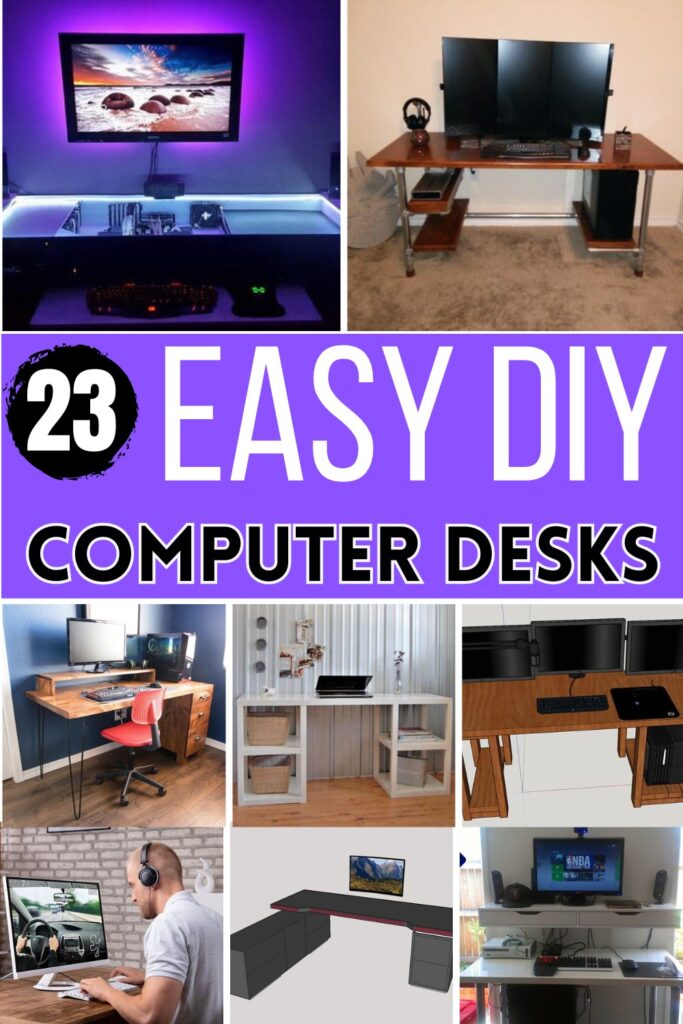 23 DIY Computer Desks With video - DIY Crafts