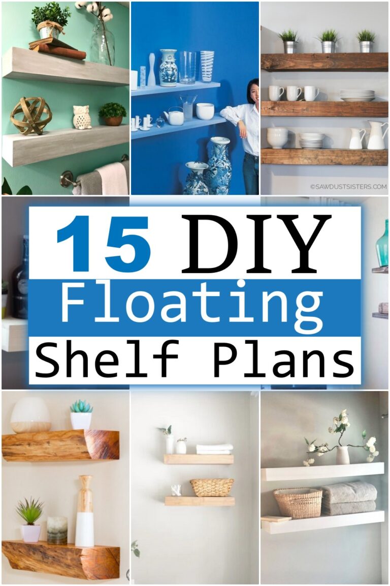 15 DIY Floating Shelf Plans - DIY Crafts