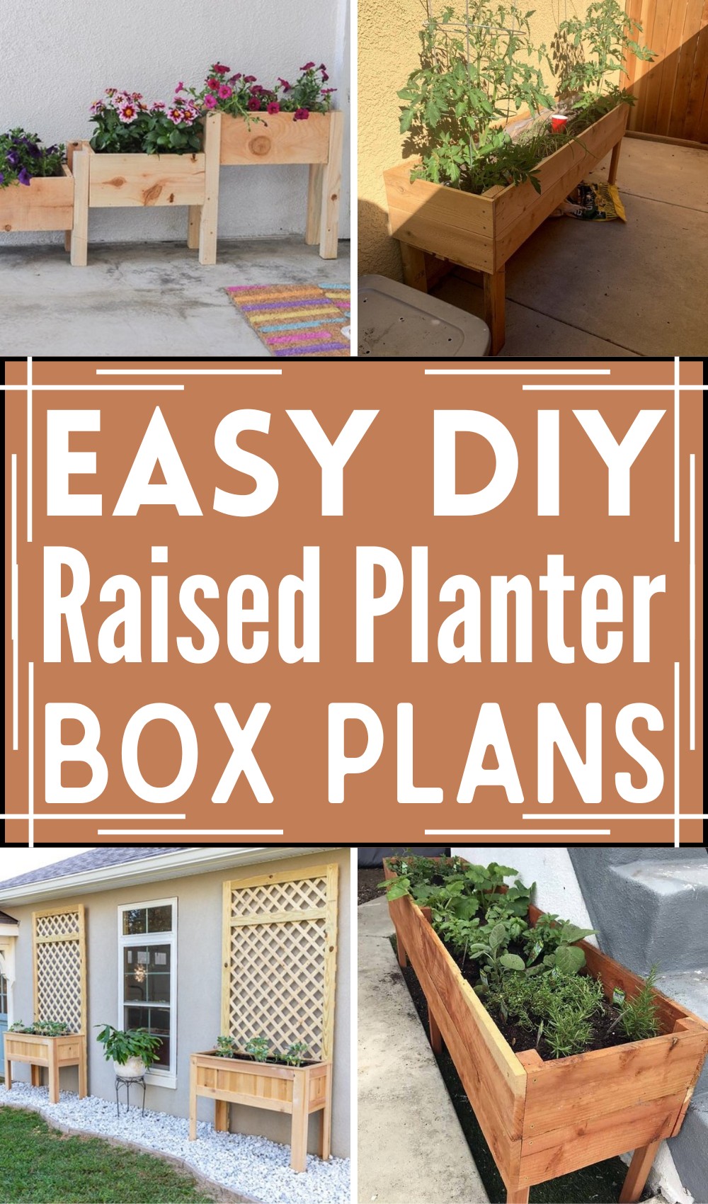 7 DIY Raised Planter Box Plans - DIY Crafts
