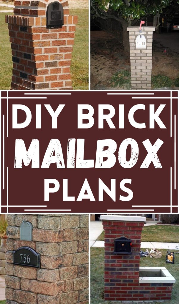 6 DIY Brick Mailbox Plans - DIY Crafts