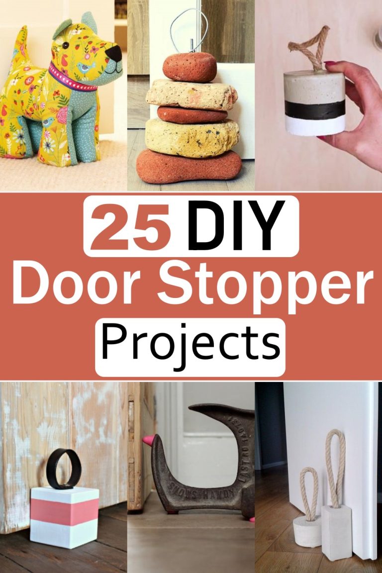 25 DIY Door Stopper Projects You Can Make Easily - DIY Crafts