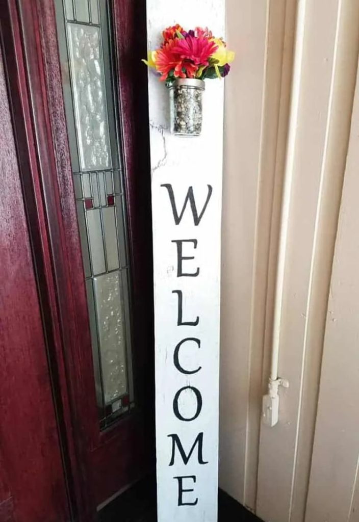 20 DIY Welcome Sign Ideas For Home Entrance - DIY Crafts