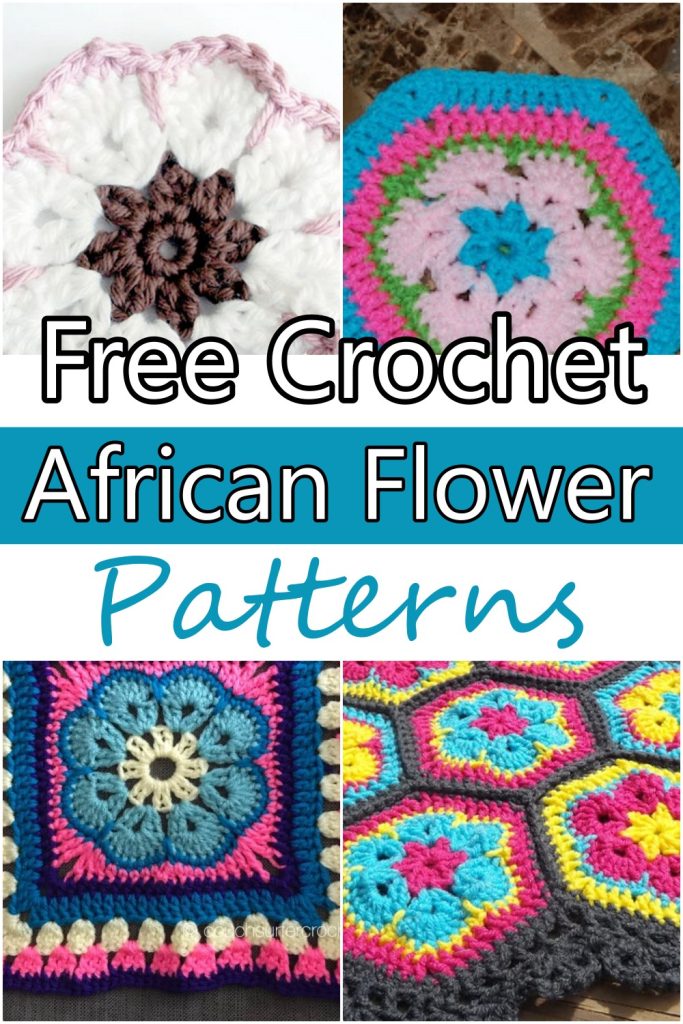 10 Free Crochet African Flower Patterns - DIY Crafts