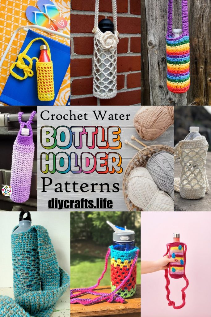 33 Free Crochet Water Bottle Holder Patterns - DIY Crafts