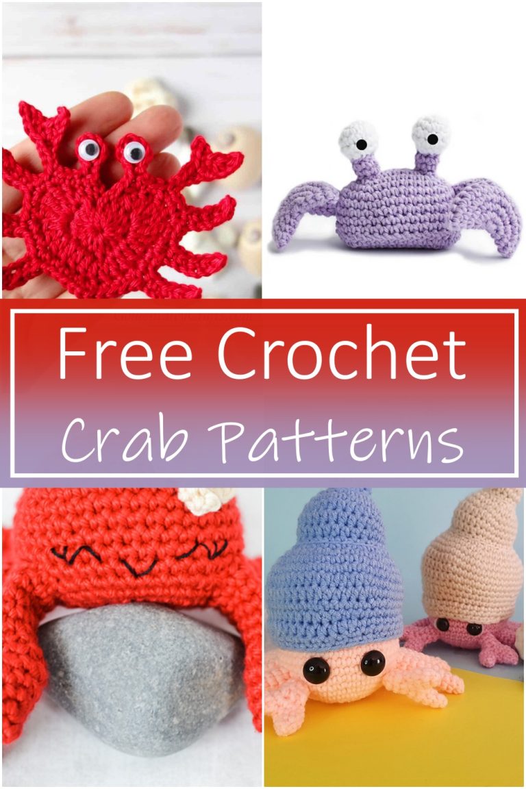15 Free Crochet Crab Patterns - Crab Stitch - DIY Crafts