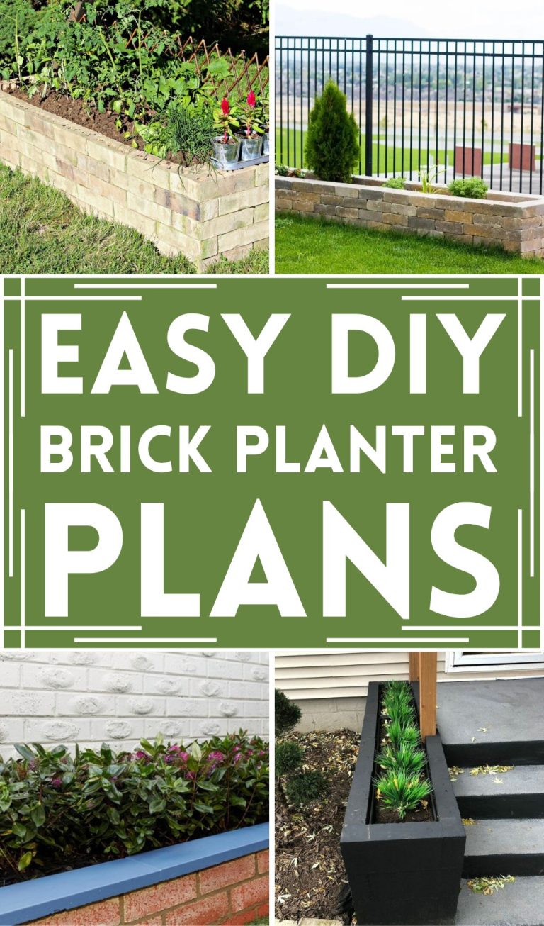 9 DIY Brick Planter Plans - DIY Crafts