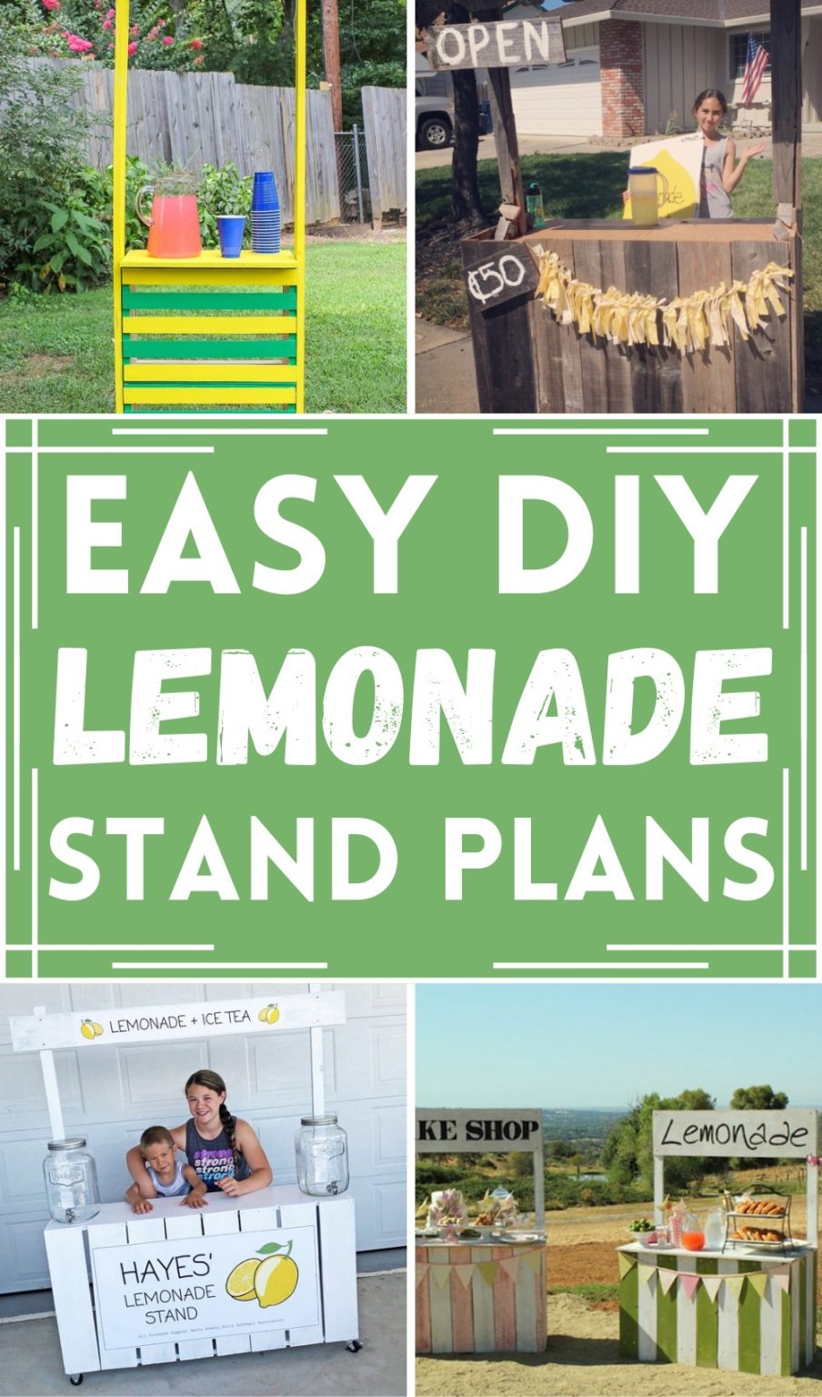 13 DIY Lemonade Stand Plans Perfect For Children - DIY Crafts