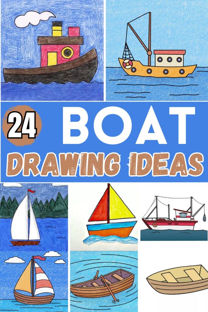 24 Boat Drawing Ideas - How To Draw Boat - DIY Crafts