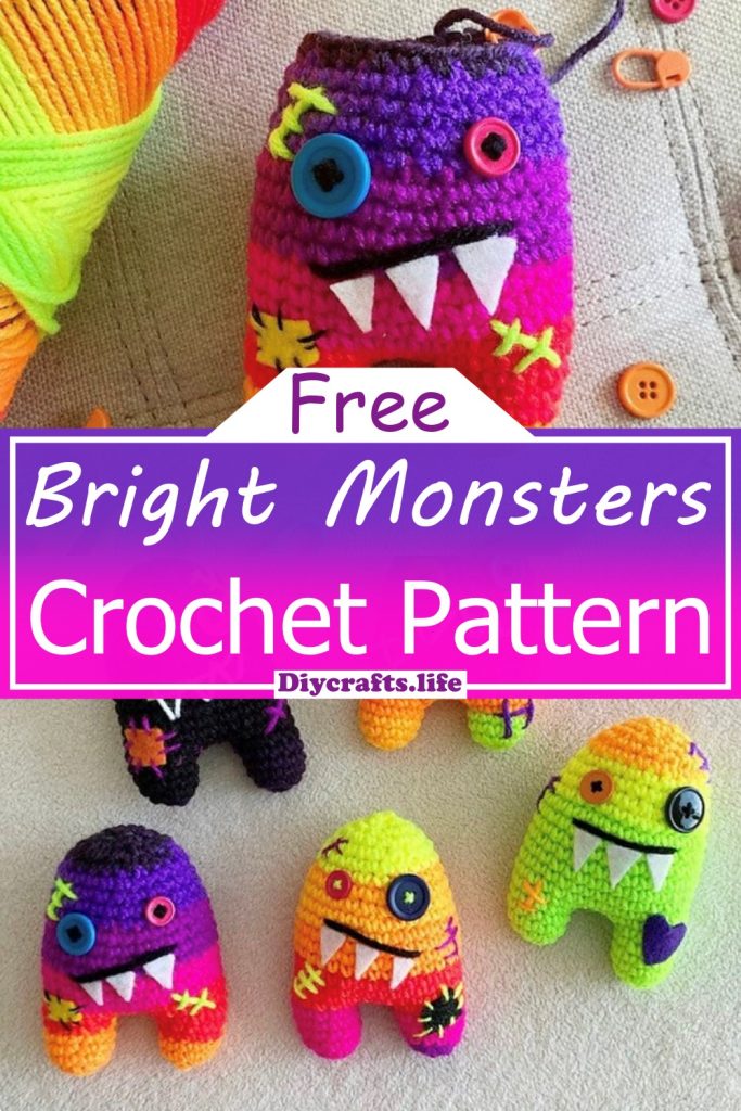 24 Free Crochet Monster Patterns - Amigurumi Ideas - DIY Crafts