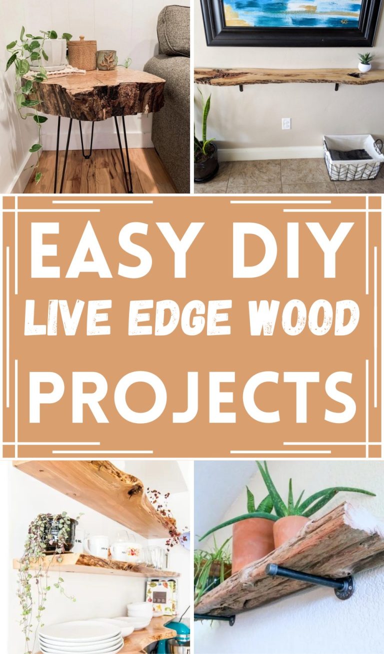 10 DIY Live Edge Wood Projects - DIY Crafts