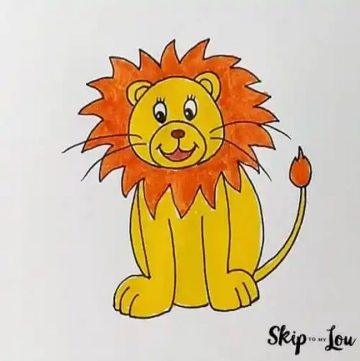 28 Lion Drawing Ideas - How To Draw Lion - DIY Crafts