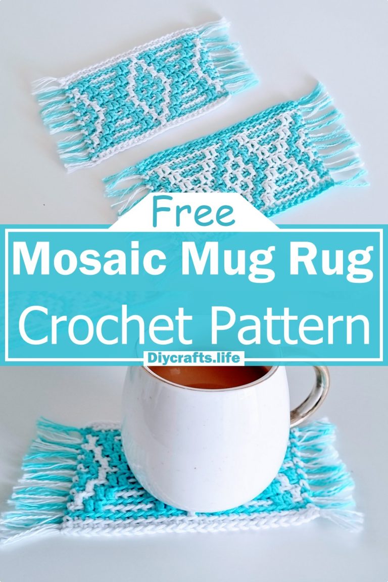15 Free Crochet Mug Rug Patterns - DIY Crafts