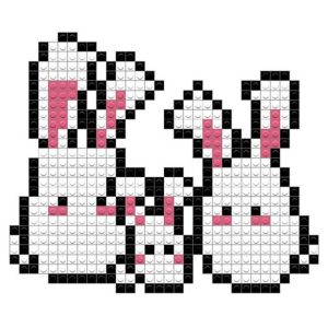 21 Cute Bunny Perler Beads Patterns - DIY Crafts