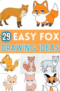 29 Easy Fox Drawing Ideas For Kids - DIY Crafts