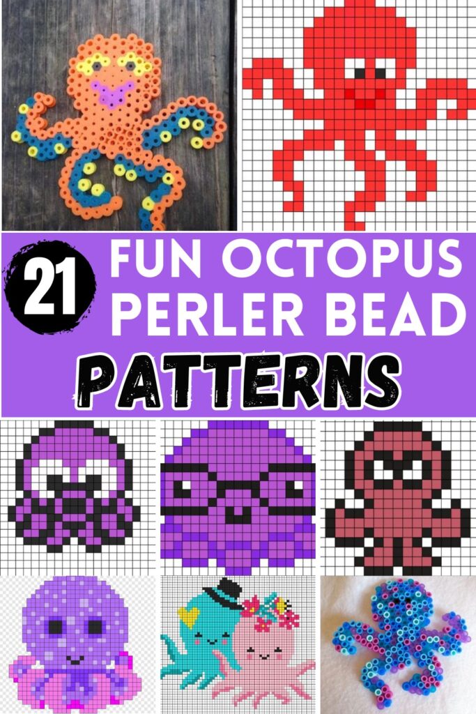 21 Fun Octopus Perler Bead Patterns - DIY Crafts