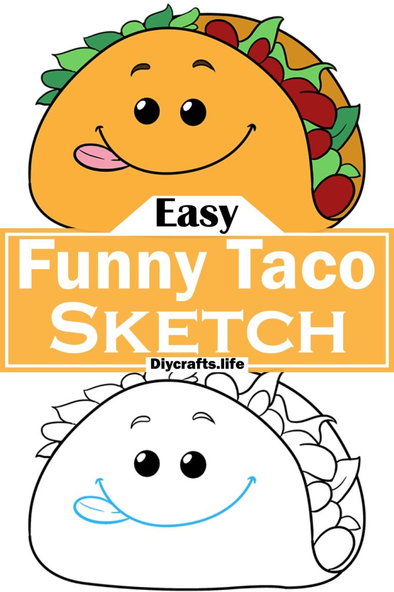 21 Easy Taco Drawing ideas - Step by Step Guide - DIY Crafts