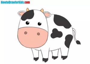 25 Easy Cow Drawings - Step By Step Guide - DIY Crafts