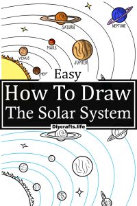 21 Easy Planet Drawings - Step by Step (with photos) - DIY Crafts