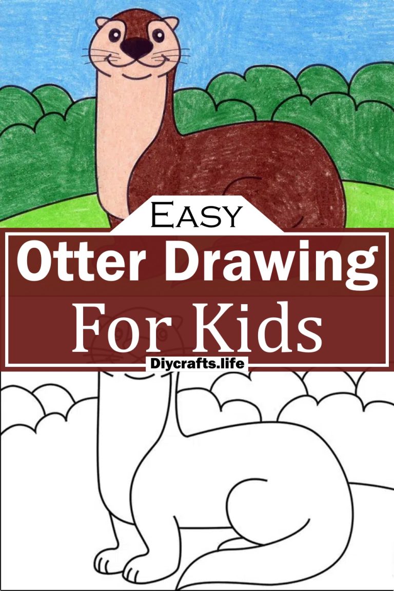 24 Easy Otter Drawings With Step-by-Step Pictures - DIY Crafts