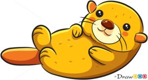 24 Easy Otter Drawings With Step-by-Step Pictures - DIY Crafts