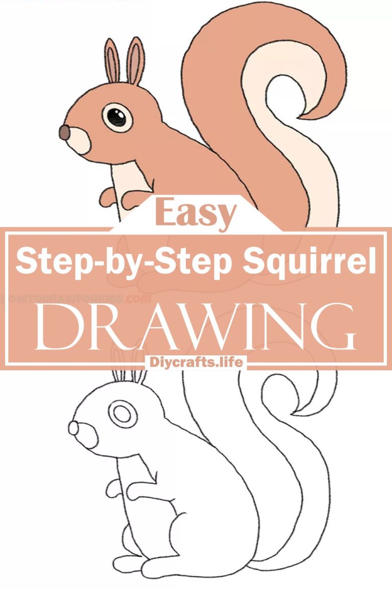 22 Easy Squirrel Drawing Ideas - DIY Crafts
