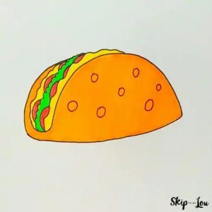 21 Easy Taco Drawing ideas - Step by Step Guide - DIY Crafts