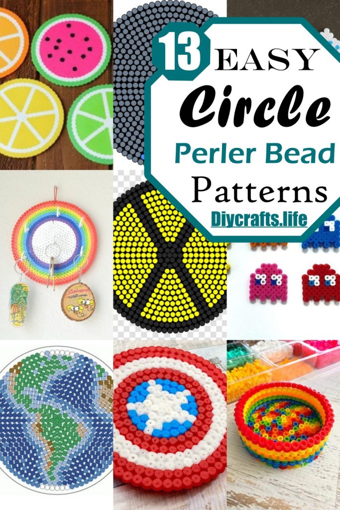12 Circle Perler Bead Ideas For Colorful Creativity - DIY Crafts