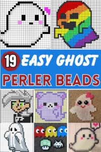 19 Easy Ghost Perler Beads Patterns For Kids - DIY Crafts