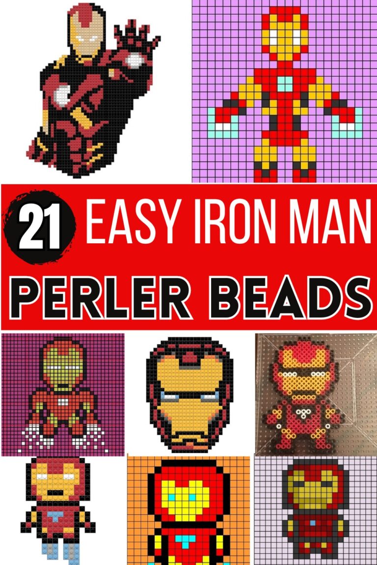 21 Easy Iron Man Perler Beads Patterns - DIY Crafts