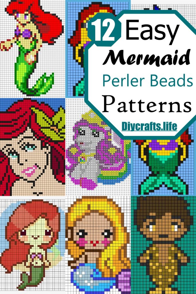 12 Mermaid Perler Beads For Ocean Lovers - DIY Crafts