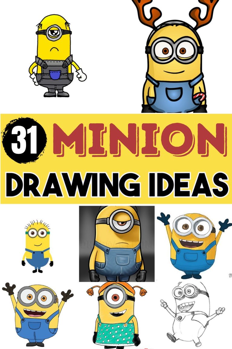 31 Easy Minion Drawings with Step- By-Step Instructions - DIY Crafts
