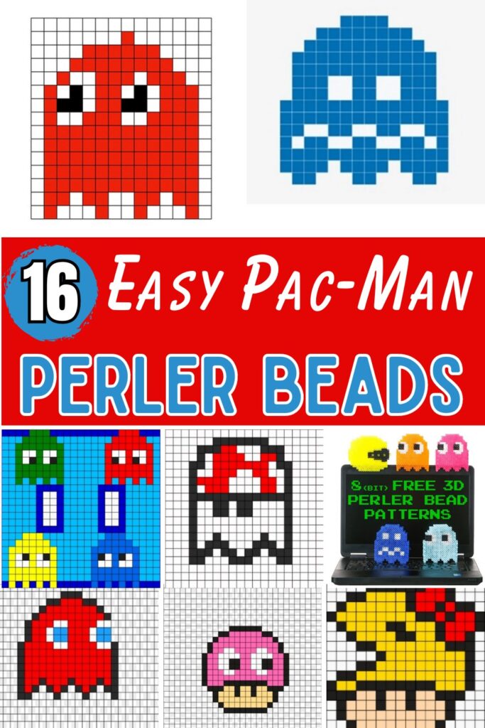 16 Easy Pac-Man Perler Beads Patterns - DIY Crafts