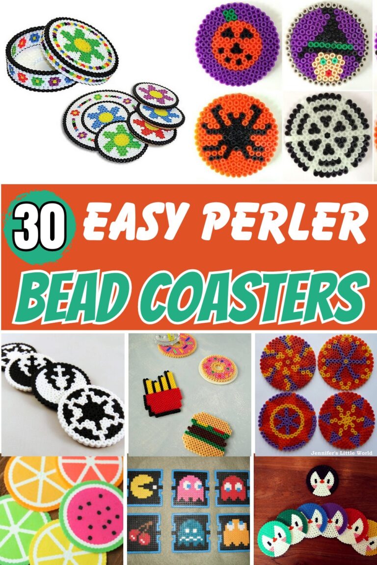 30 Easy Perler Bead Coasters For Table Setting - DIY Crafts