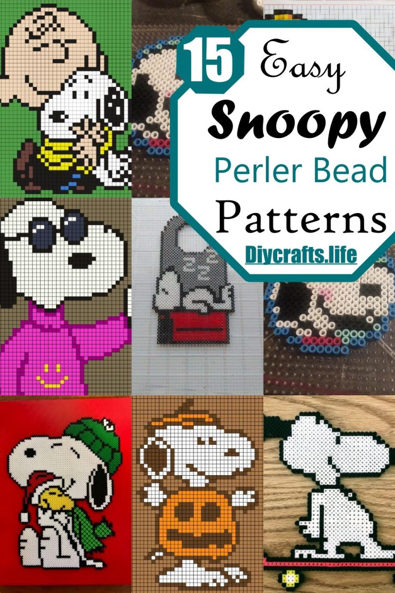 15 Easy Snoopy Perler Beads Patterns - DIY Crafts
