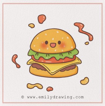 23 Easy Burger Drawing Ideas - Step By Step Guide - DIY Crafts