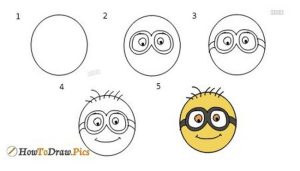 31 Easy Minion Drawings with Step- By-Step Instructions - DIY Crafts
