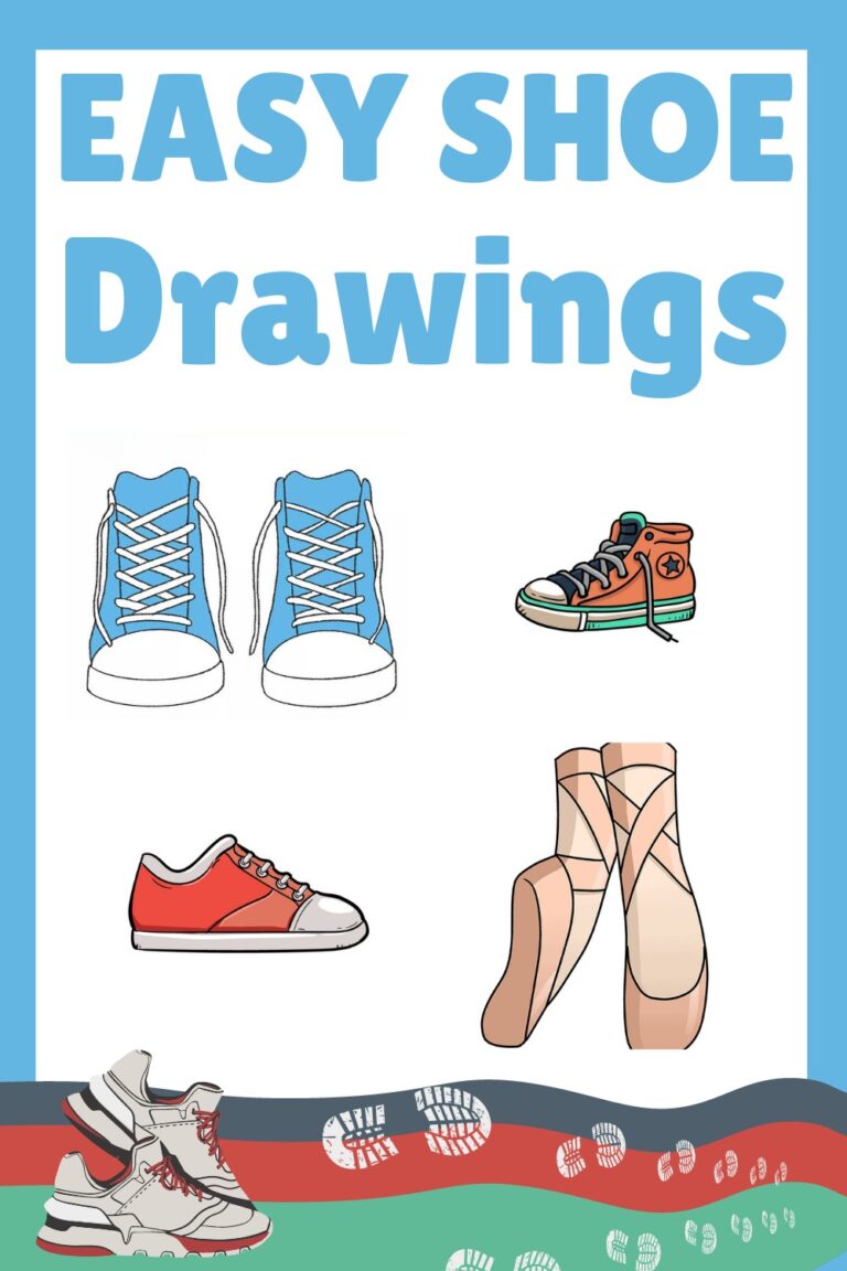 20 Easy Shoe Drawings With Step By Step Guide - DIY Crafts