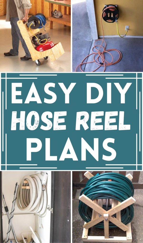 11 DIY Hose Reel Plans For Garden - DIY Crafts