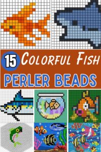 15 Easy Colorful Fish Perler Bead Patterns - DIY Crafts