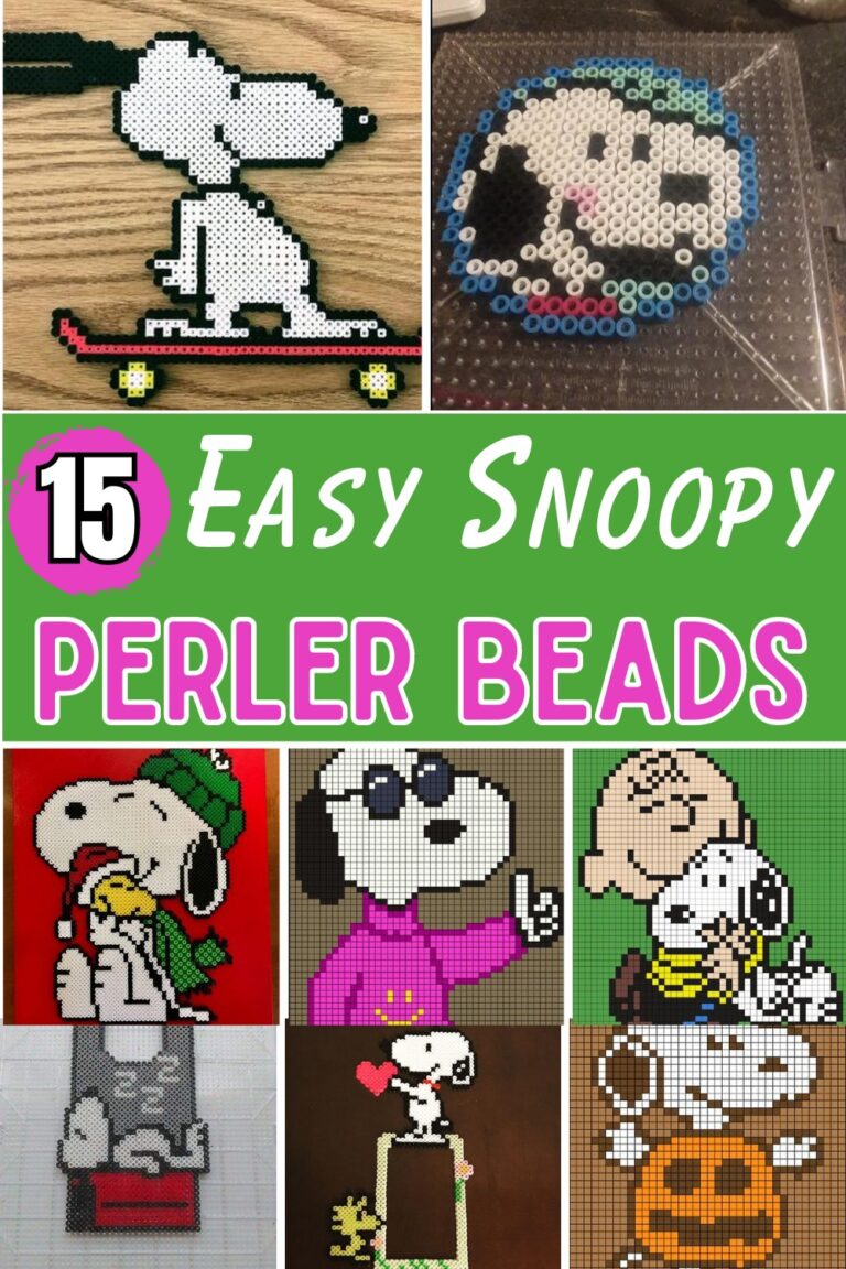 15 Easy Snoopy Perler Beads Patterns - DIY Crafts