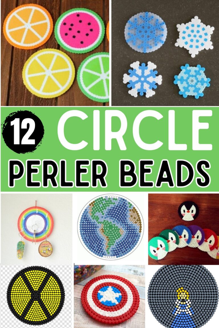 12 Circle Perler Bead Ideas For Colorful Creativity - DIY Crafts