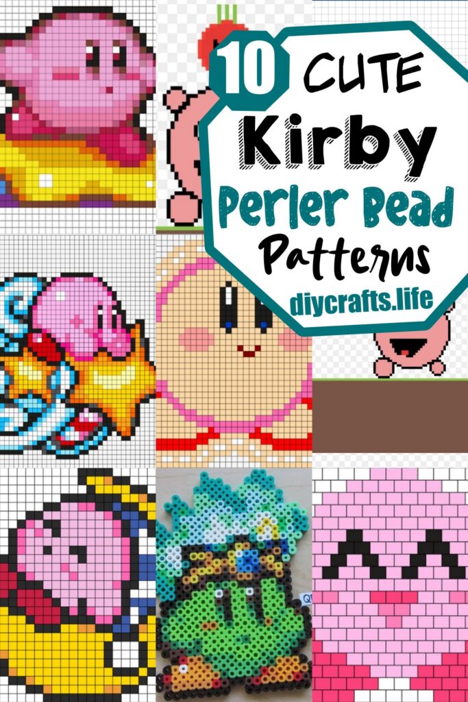 10 Kirby Perler Beads Patterns For Gaming Fans - DIY Crafts