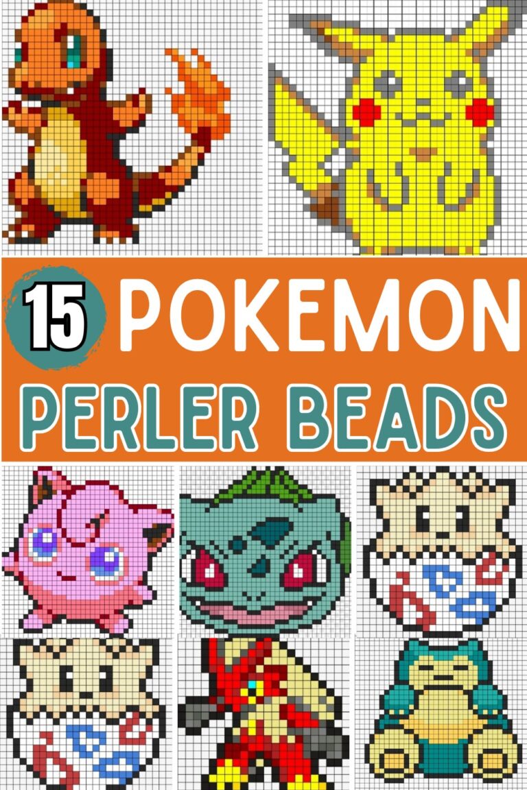15 Easy Pokemon Perler Bead Patterns Free - DIY Crafts
